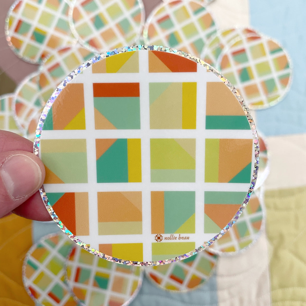 Willetta Quilt Sticker – Nollie + Bean